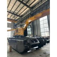 China Real-life footage from the china factory Amphibious pontoon excavator for sale