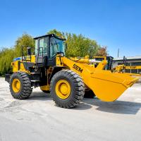 China 5 Ton SEM 655D Wheel Loader Pay Loader with Shangchai Engine Rock Bucket Best Selling in Kenya for Quarry for sale