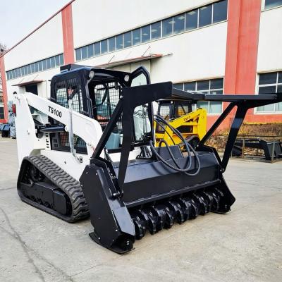 China 1200kg TS100 Track Skid Steer Loader with Cummin Engine & Forest Mulcher for Cleaning Best Selling in Kenya for sale