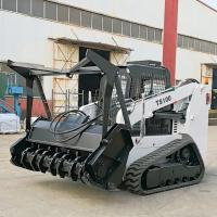 China 1200kg TS100 Track Skid Steer Loader with Cummin Engine & Forest Mulcher for Cleaning Best Selling in Kenya for sale