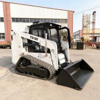 China 1200kg TS100 Track Skid Steer Loader with Cummin Engine & Forest Mulcher for Cleaning Best Selling in Kenya for sale