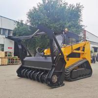 China TS100 Tracked Skid Steer Loader with Forest Mulcher for Heavy Land Clearing Popular in Barbados for sale