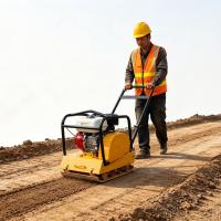 China China HZR120 100kg Plate Compactor Factory Supply Walk Behind Vibrating Soil Compactor for Global Market for sale