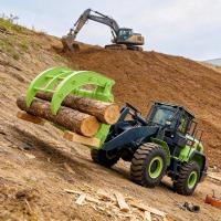 China EV wheel loader china supply 5.5 ton Full Electric Loader XC958-EV Battery Powered Front End Loader Low Noise with Log Grapple for Timber Forestry Handling Construction Mining for sale