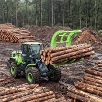 China EV wheel loader china supply 5.5 ton Full Electric Loader XC958-EV Battery Powered Front End Loader Low Noise with Log Grapple for Timber Forestry Handling Construction Mining for sale