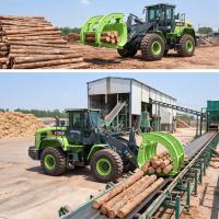 China EV wheel loader china supply 5.5 ton Full Electric Loader XC958-EV Battery Powered Front End Loader Low Noise with Log Grapple for Timber Forestry Handling Construction Mining for sale