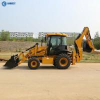 China 4WD 102HP Engine SAM388 2.5ton Backhoe Loader Machine 0.3m3 Backhoe for Kenya for sale