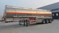 China Steel Q345B 3 Axle 45cbm Oil Tank Trailer ADR Flexible Structure for sale
