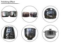 China Rotary table metal stainless steel lid mirror pot tank vibration buffing polishing machine for sale