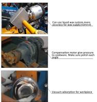 China Rotary table metal stainless steel lid mirror pot tank vibration buffing polishing machine for sale