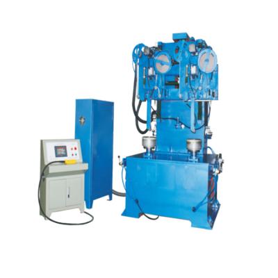 China Double Head Vertical 18 Sand Belt Grinder Automatic Metal Cookware Polishing Machine for sale