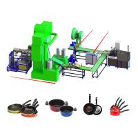 China Non Stick Stainless Steel Pot Making Machine Hydraulic Auto Cnc Punching for sale