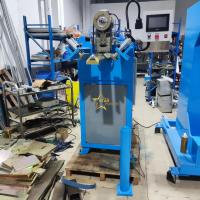 China Vertical Seam Round Finishing CNC Outer Sanding Belt Grinding Machine For Manual Sink for sale