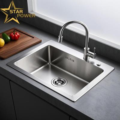 China Stainless Steel Hand-Made Sink Kitchen Commercial Dual UseIcrease Wire Drawing for sale