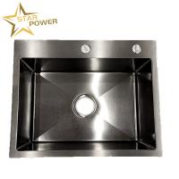 China 304 Stainless Steel Specially For Washing Basin Hand Large Single Trough Thick Rust Prevention Integrated Kitchen Sink for sale