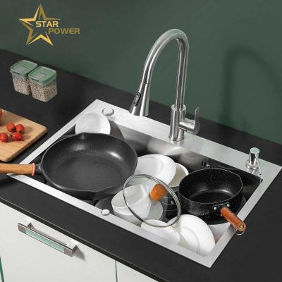 China 304 Kitchen Hand Sink Large Single Sink for Commercial for sale