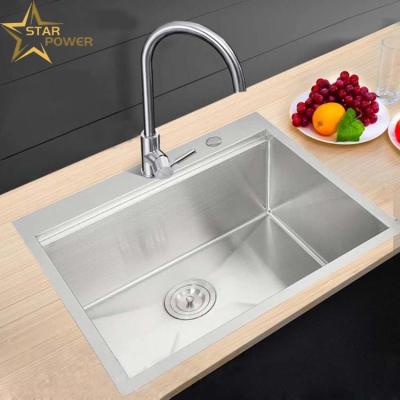 China Handmade Manual Sink Single Tank Size Customized High Quality for sale