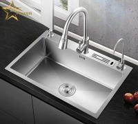 China Durable Easy To Clean Stainless Steel Hand Sink For Household Kitchens for sale