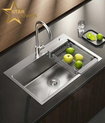 China Customized Kitchen Sink Stainless Steel Handmade Sink High Quality for sale