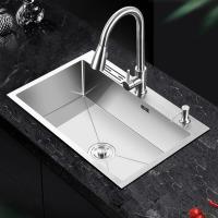 China Customized Kitchen Sink Stainless Steel Handmade Sink High Quality for sale