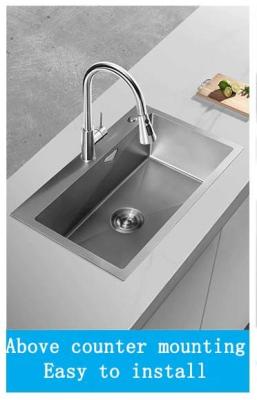 China Hand Sanded Surface Smooth Without Rough Stainless Steel kitchen Sink for sale