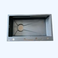 China Grey Partition Kitchen Sink 11kg Stainless Steel Double-Bowl for sale