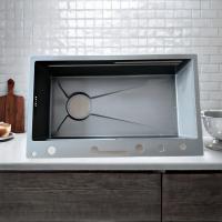 China Grey Partition Kitchen Sink 11kg Stainless Steel Double-Bowl for sale