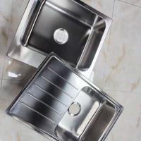China 304 Stainless Steel Stretched Kitchen Sink Set Customizable Size for sale