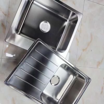 China 304 Stainless Steel Stretched Kitchen Sink Set Customizable Size for sale