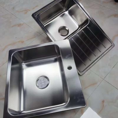 China 304 Stainless Steel Single Bowl Kitchen Sink Undermount Top Mount for sale