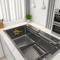 China Grey Stainless Steel Kitchen Sink Partition 11kg Load Capacity for sale