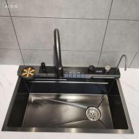 China Undermount & Top Mount Compatible Premium Stainless Steel Kitchen Sink 900mm×550mm with Integrated Faucet and 1 Year Warranty | Custom Basin Depth Available | Custom Steel Gauge Available for sale