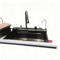 China Premium Stainless Steel Kitchen Sink with High - Arc Faucet for sale
