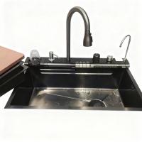 China Premium Stainless Steel Kitchen Sink with High - Arc Faucet for sale