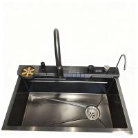 China 800mm Double-Bowl Stainless Steel Kitchen Sink Set with High-Arc Faucet for Modern Kitchens for sale