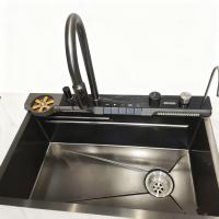 China 800mm Double-Bowl Stainless Steel Kitchen Sink Set with High-Arc Faucet for Modern Kitchens for sale