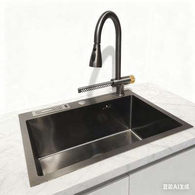 China ProDeep 9-Inch Depth Extra-Deep Basin Stainless Steel Kitchen Sink with Sound-Dampening Foam for sale