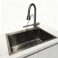 China DeepMax Pro 10-inch Extra-Deep Basin Stainless Steel Kitchen Sink with Sound-Dampening Pads and Anti-Condensation Coating for sale