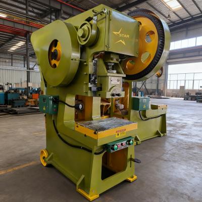 China 250-ton Punching Machine J23 Series Mechanical Punch Press with 400KN Nominal Pressure for Metal Hole Drilling for sale