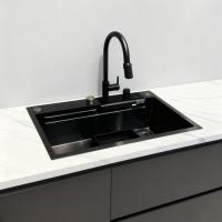 China Artisan-Crafted 304 Stainless Steel Single Kitchen Sink - Hand-Polished Brushed Finish for sale