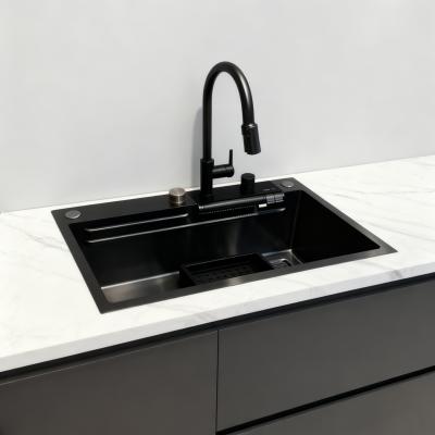 China Artisan-Crafted 304 Stainless Steel Single Kitchen Sink - Hand-Polished Brushed Finish for sale