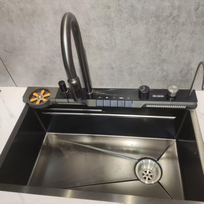 China Premium Handcrafted Single Kitchen Sink - Polished Chrome Finish & Deep Basin Capacity for sale
