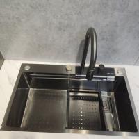 China Premium Handcrafted Single Kitchen Sink - Polished Chrome Finish & Deep Basin Capacity for sale