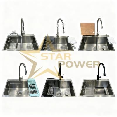 China Custom-Grade 304/316 Stainless Steel Kitchen Sink with Hand-Polished Finish and Single Bowl Design for sale