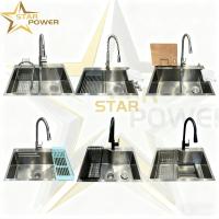 China Premium 304/316 Stainless Steel Kitchen Sink with 1.8-2.0mm Thickened Panel for Enhanced Durability for sale