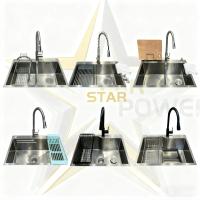 China 304 Stainless Steel PVD Antibacterial Handmade Undermount Kitchen Sink with Food Grade Safety for sale