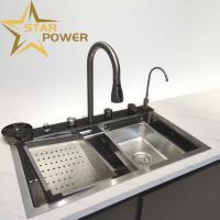 China Corrosion-Resistant PVD Coated Handmade Kitchen Sink in 304/316 Stainless Steel with Thickened Panel for sale
