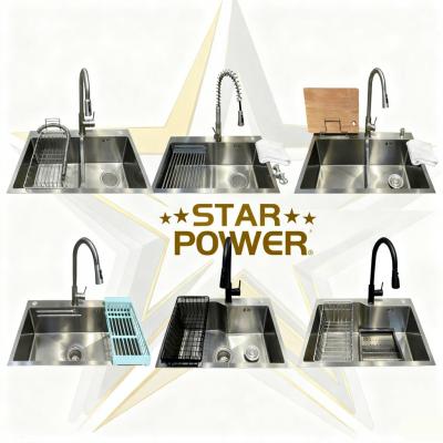 China Corrosion-Resistant PVD Coated Handmade Kitchen Sink in 304/316 Stainless Steel with Thickened Panel for sale
