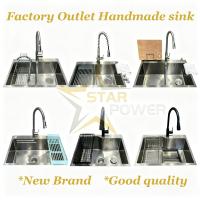 China Nano Oil-Proof PVD Coated Food Grade 304/316 Stainless Steel Kitchen Sink Handmade Sink for sale