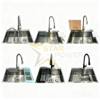 China 1.8mm Thickened 304/316 Stainless Steel Kitchen Sink with 25-30cm Deep Basin Undermount Single/Double Bowl for sale